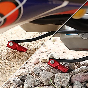 RUTU CNC Gear Shift Lever Folding Shifter Lever with L-Wrench - Shifting Lever for XR50 CRF50 50cc 70cc 90cc 110cc 125cc Dirt Bike Dual Pit Bike - 6061 Aviation Aluminum Bike Gear Shifter Black-Green