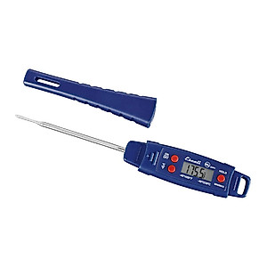 Escali DHP3 Advanced Digital Waterproof Meat Thermometer, Temperature Hold, Protective Sheath Handle IPX7 Protection