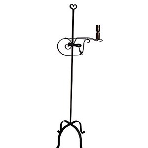 Wrought Iron Floor Lamp Heart Top - Amish Made