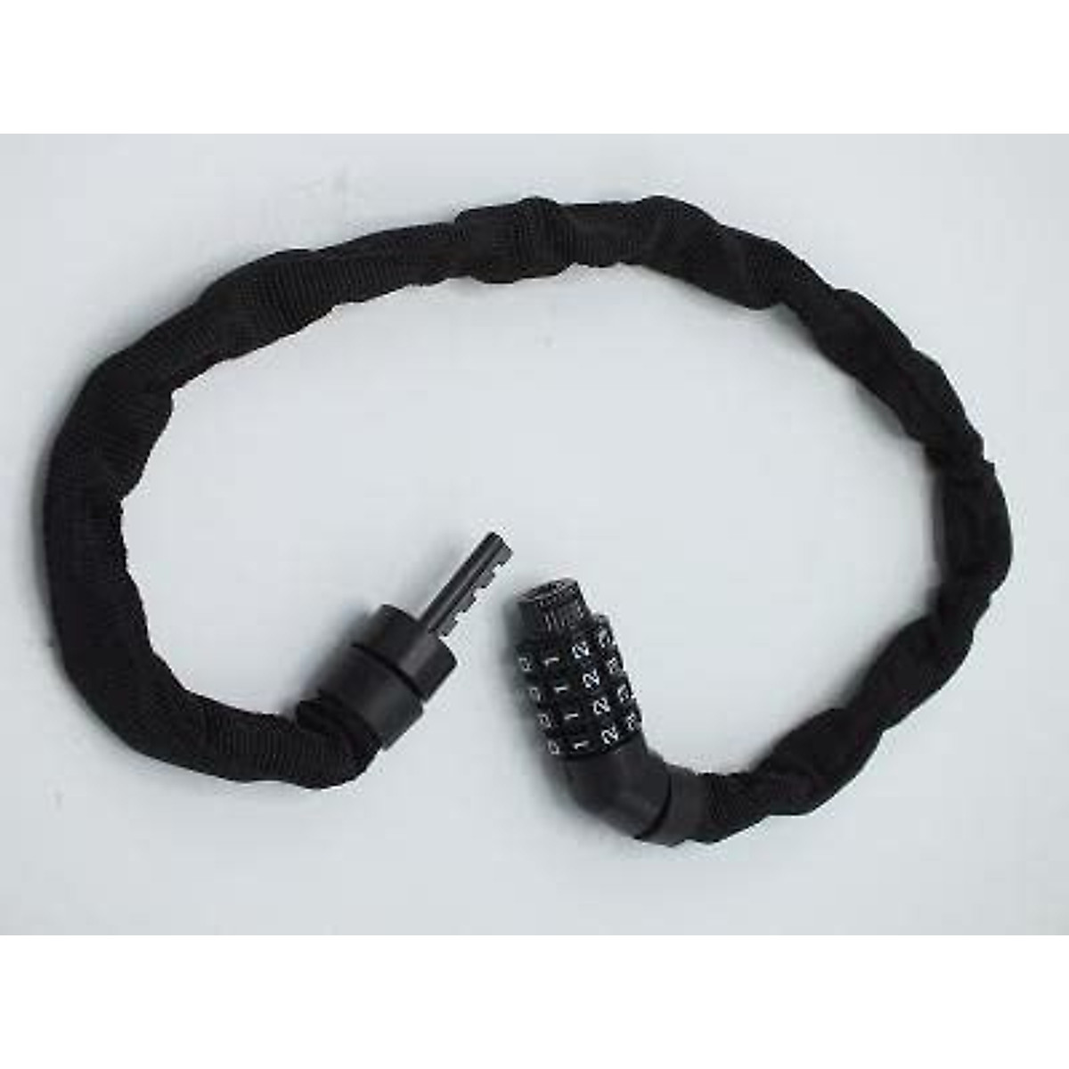 Resettable Combo Covered Chain Lock for Road Mountain and Kids Bikes 24 Inches Long!