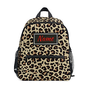 Custom Happy Camper Caravan Kids School BackpackToddler Personalized Your Name Preschool Shoulder Bookbag Kindergarten Elementary School Bag for Small Boys Girls