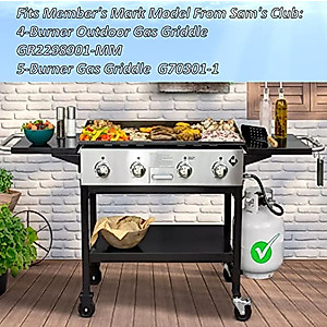 20-pack Grease Tray Liners/Drip Pans Replacement for Member's Mark 4-Burner Outdoor Flat Top Gas Griddle and Pro-Series 5-Burner Gas Griddle