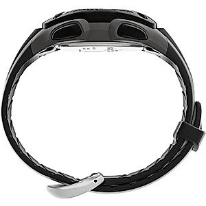 Timex Men's T5E901 Ironman Classic 30 Gray/Black Resin Strap Watch, Black/Gray/Orange Accent, One Size