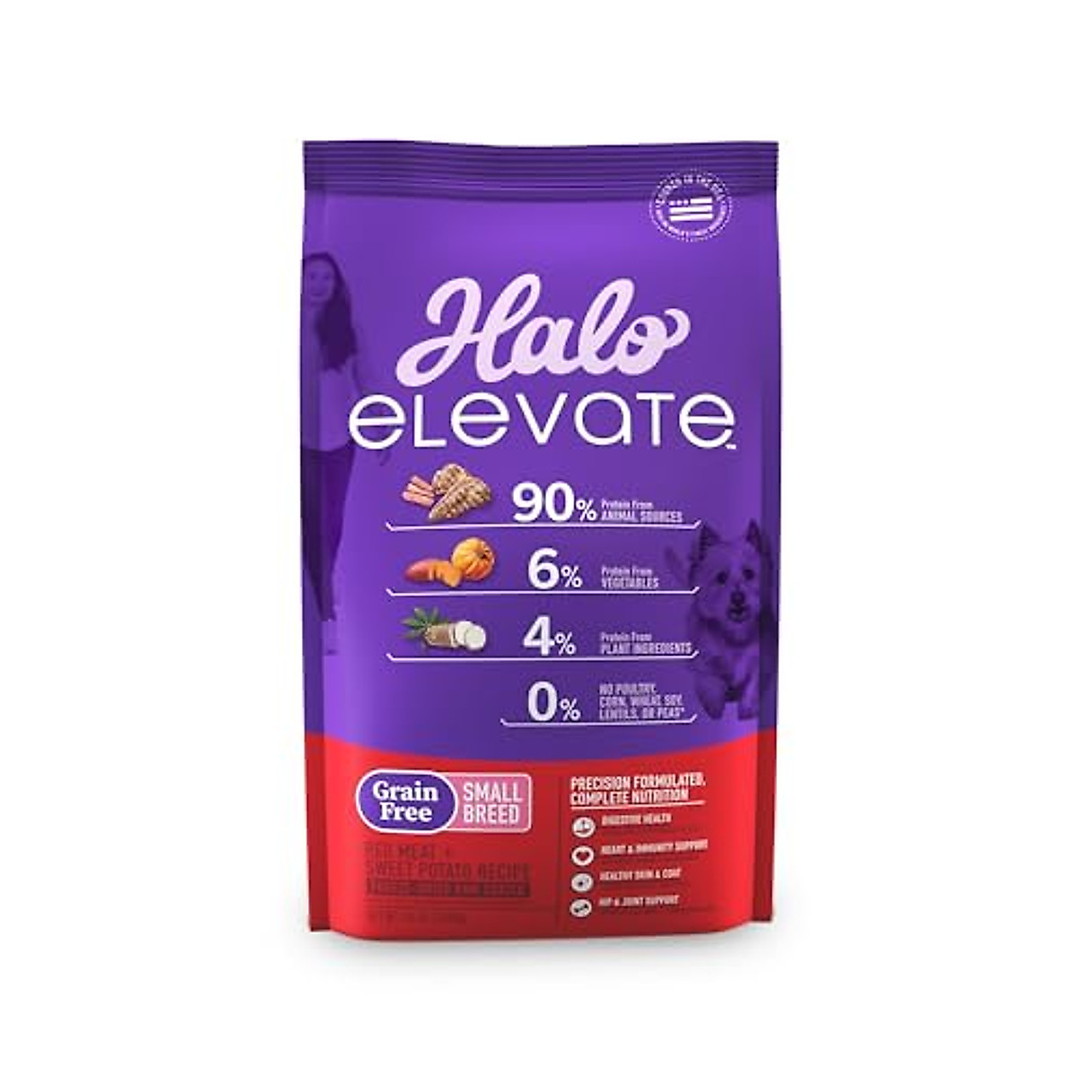 HALO Elevate Dry Dog Food, Grain Free Red Meat Recipe, Small Breed, 3.5lb