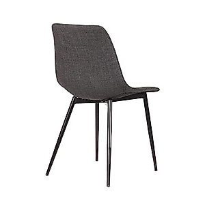 Armen Living Monte Dining Chair, Standard, Charcoal