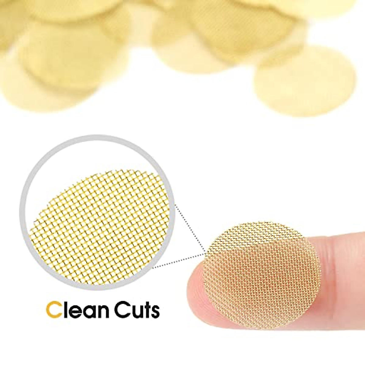 200pcs 3/4 Inch Brass Pipe Screens, 3/4 Inch Brass Pipe Screen with Storage Box