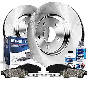 Detroit Axle - Rear Brake Kit for Infiniti FX35 FX37 FX45 JX35 M37 M56 Q50 QX70 Q60 Q70 Q70L Murano Pathfinder Quest Disc Brake Rotors Ceramic Brakes Pads Replacement 12.13" inch Rear Rotor