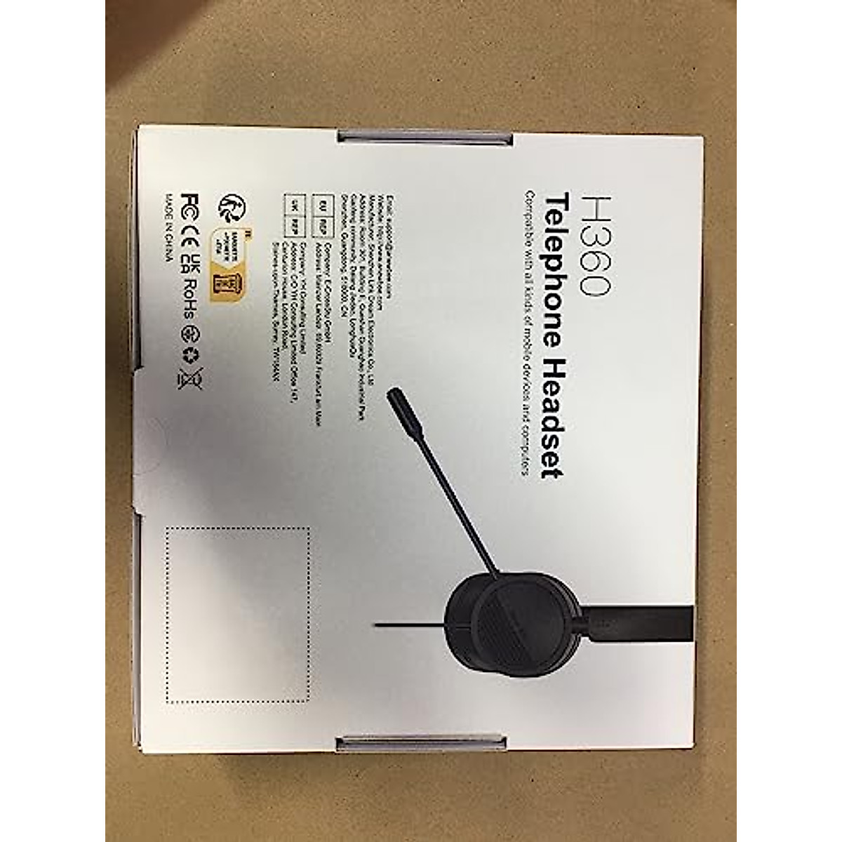 New bee USB Headset Computer Headset in-Line Call Controls Office Headset with Noise Cancelling Micphone Call Center Headset for Skype, Zoom, Laptop, Phone, PC, Tablet, Home with USB-C Adapter