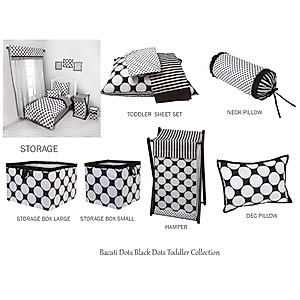 Bacati - Black/White Pin Stripes Crib Fitted Sheet