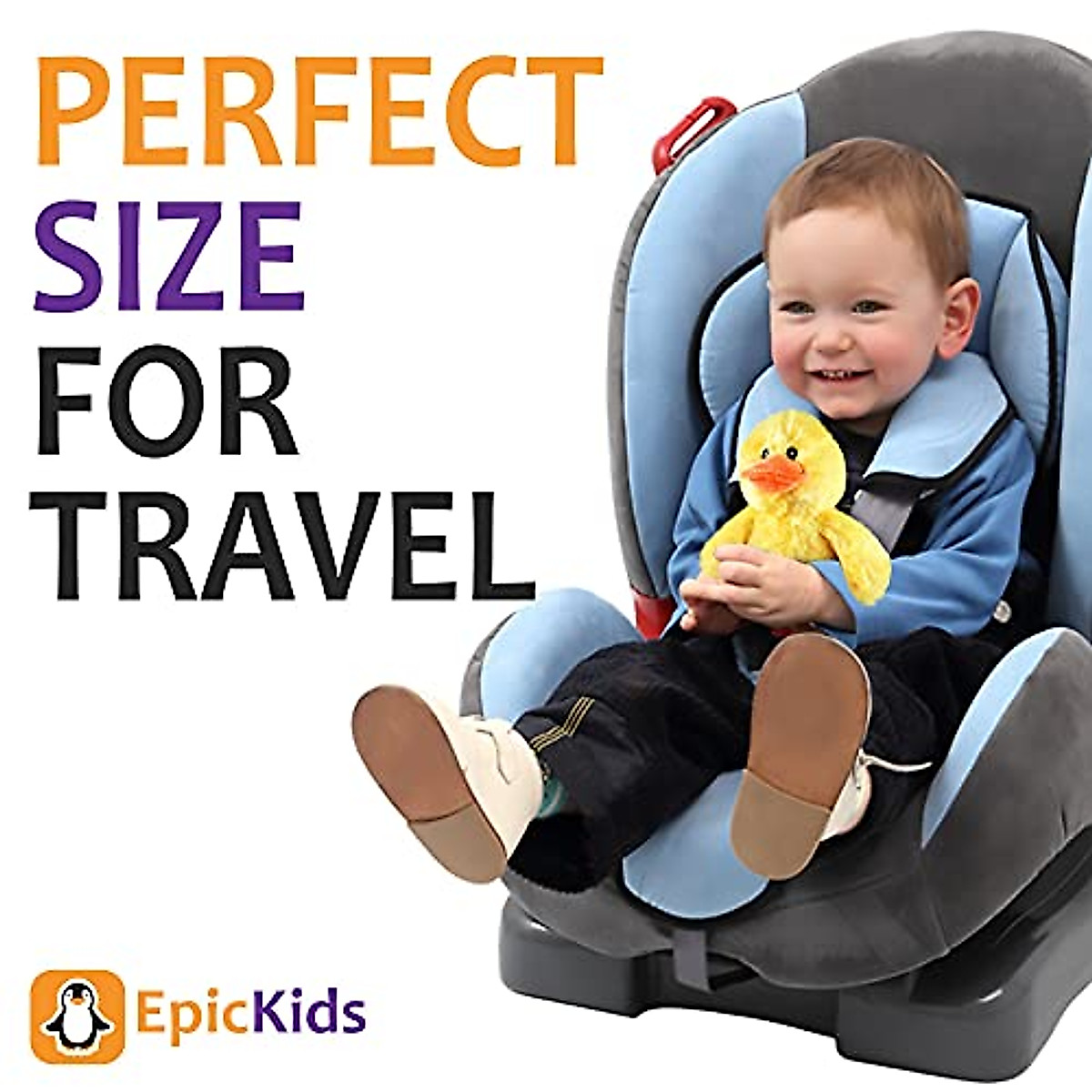 Stuffed Duck - Plush Stuffed Duck Toy - Duck Stuffed Animal - A Huggable, Soft, Adorable 7" Baby Duck - Great Gift for Duck Lovers of All Ages, Girls and Boys Yellow Orange