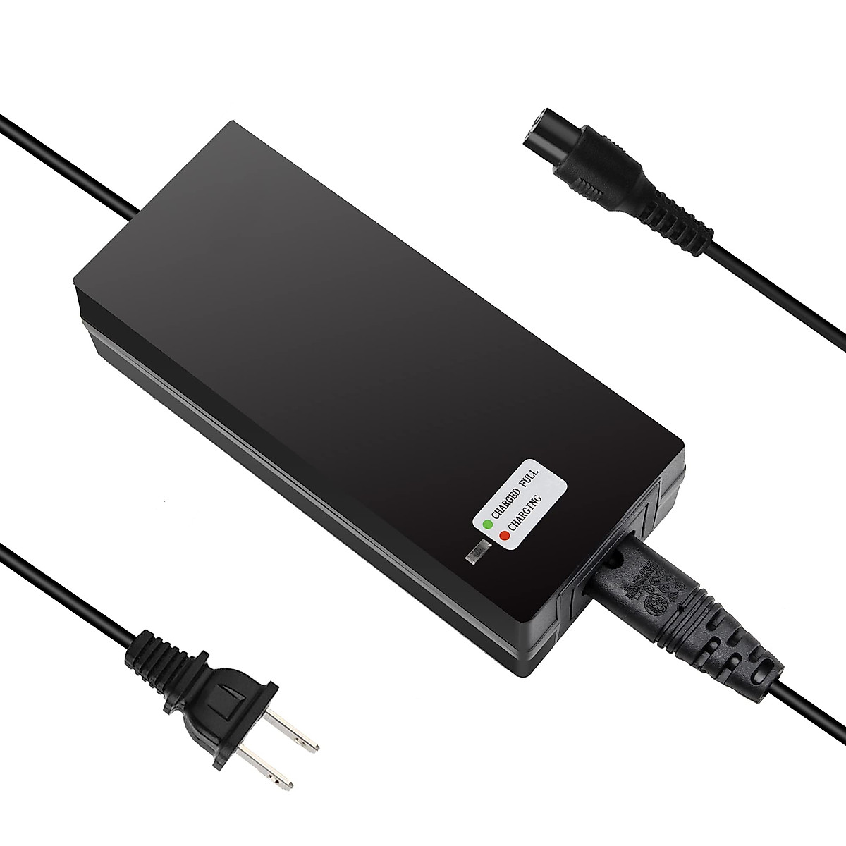 EVAPLUS 42V 2A Power Adapter,PowerFast 3-Prong Inline Connector for Sports Mod Pocket Mod and Dirt Quad, Charger Adapter for 36V Li-on Battery