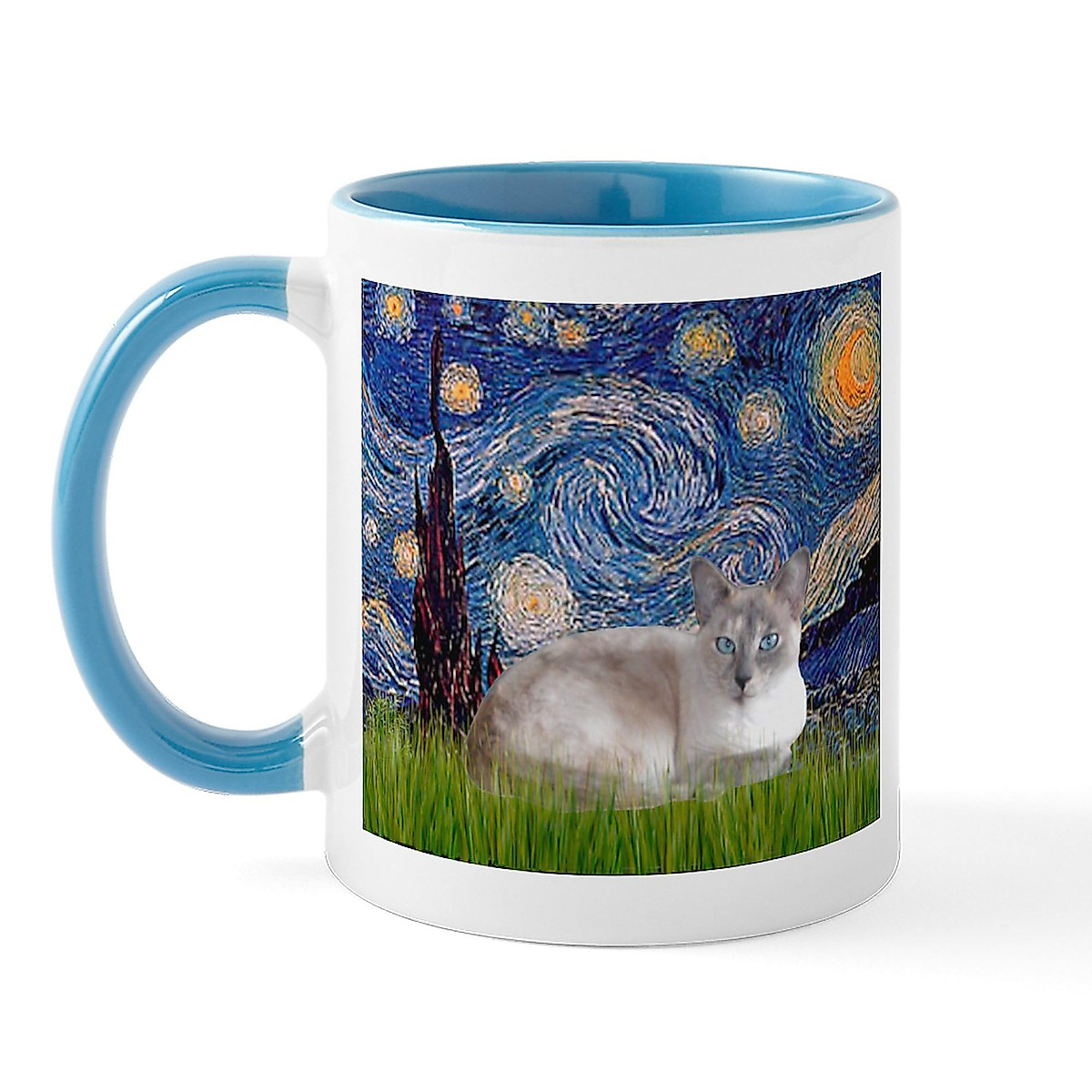 CafePress Starry / Lilac Pt Siamese Cat Mug Ceramic Coffee Mug, Tea Cup 11 oz