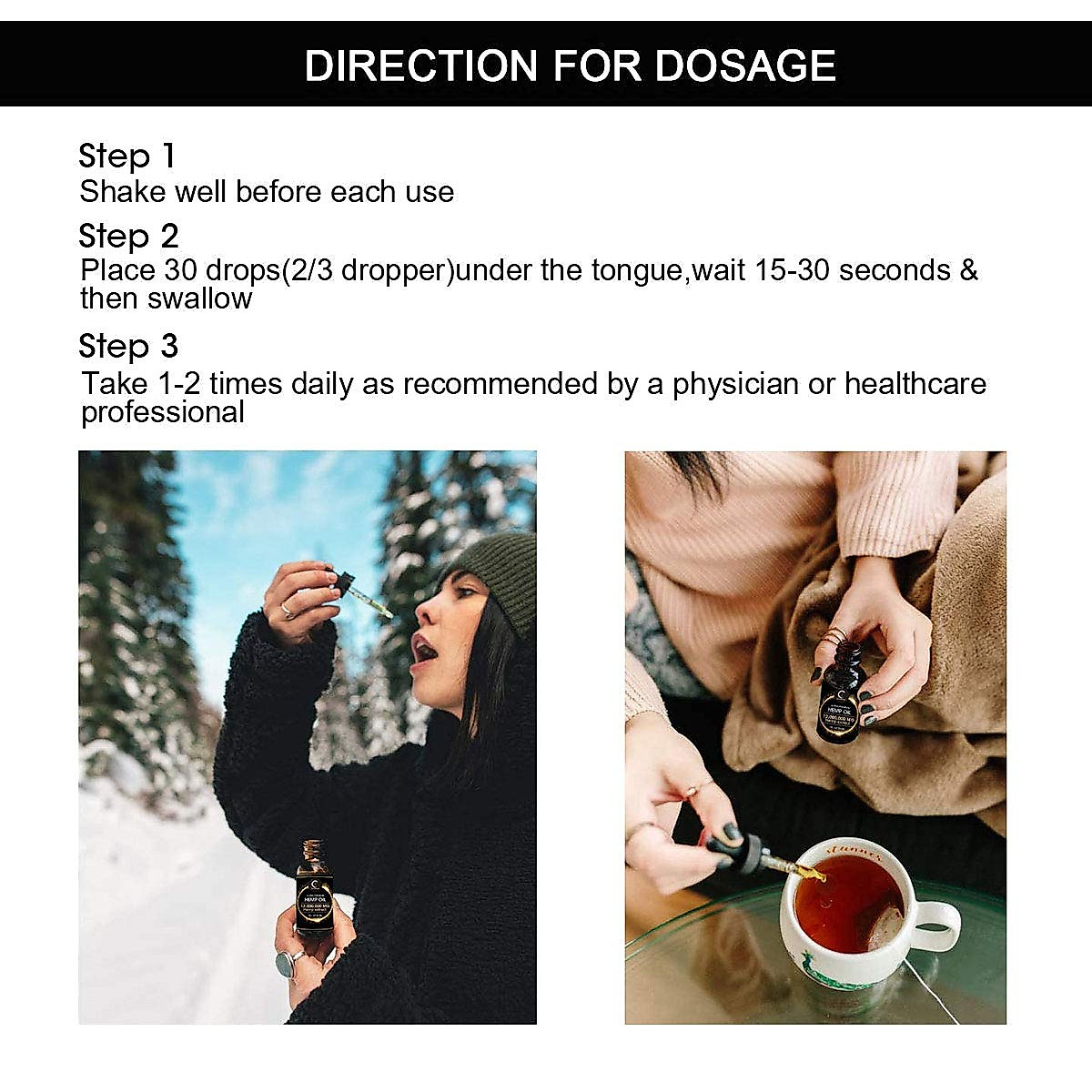 GPGP GreenPeople (2Pack) Natural Hemp Oil Extract 12,000,000MG, Immune System Support, Focus Calm, Stress, Mood, Pure Extract, Rich in Omega 3&6&9 Fatty Acids, 2 fl.oz.