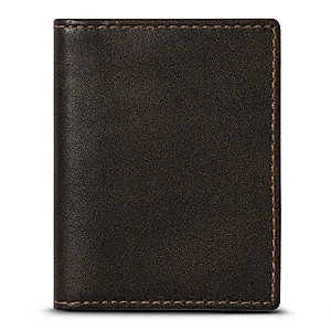 House of Jack Co. Slim Card Wallet | Bifold Credit Card Wallet For Men | Full Grain Cowhide | Minimalist Front Pocket Wallet | Mens Card Holder | Travel Wallet