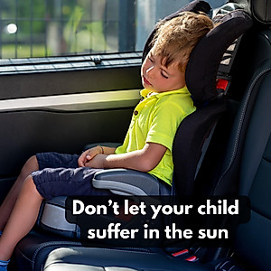 Harrier Hardware Baby & Passenger Side Window Cling Sun Shade, 4-Pack (22 x 14 inches)