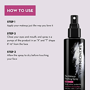 Skindinavia The Makeup Finishing Spray, Classic Setting Spray, Temperature-Control for All-Day Wear, Long-Lasting Up to 16+ Hours, Heat-Resistant & Waterproof, Cooling Fine Mist (8 Oz)