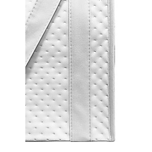 Gift Expressions Insulated Reusable Grocery Food Bag w/Bottom board, Large,Zippered Top, Recycled Materal … (6CT, Grey)