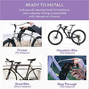 DO LITTLE Front-Mounted Kids Bike Seat for Active Riding, Original (Fits Most Bikes)