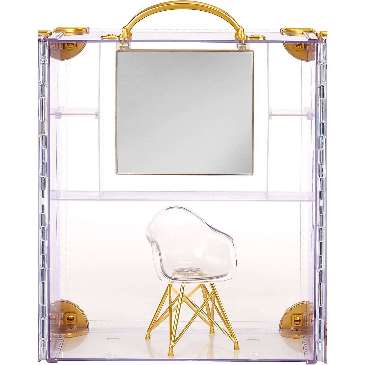 Rainbow High Deluxe Fashion Closet for 400+ Looks. Portable Clear Acrylic Playset Features 31+ Designer Doll Clothing & Accessories, Gift for Kids & Collectors, Toys for Kids Ages 6 7 8+ to 12 Years