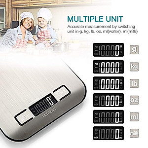 Ultrean Digital Food Scale and Ultrean 6 Quart Air Fryer (Black)