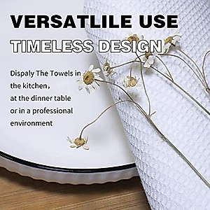 BOMBAXCEIBA Funny Kitchen Towels and Dishcloths Sets of 4,Gift for Mom, New Home Decorative Dish Towels for Women, Waffle Weave Tea Towels for Kitchen (17 x 25 Inches)