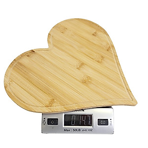 (Set of 12) 12" Heart Shaped Bulk Plain Bamboo Cutting Boards with Juice Groove | For Customized Engraving | Wholesale Premium Blank Board