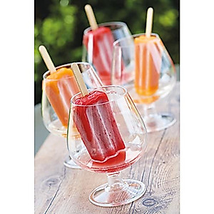 G.E.T. BRA-2-PC-CL-EC 16 oz. Plastic Brandy Glasses, Break Resistant Dishwasher Safe Polycarbonate (Pack of 4), Medium