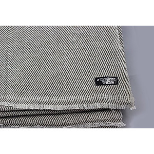 Handicraft Mart Himalayan Extra Large Cashmere Throw,Natural Cashmere Blanket 90" x 108",Hand Made in Nepal … (Light Brown)