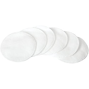 ForPro Professional Collection Pure & Natural Stitched Cotton Rounds for Face, 100% Pure Cotton Makeup Remover Pads, Hypoallergenic, Lint-Free, Vegan & Cruelty-Free, Pack of 4-100 Cotton Pads