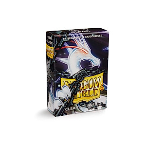 Dragon Shield Bundle: 2 Packs of 60 Count Japanese Size Mini Classic Card Sleeves - Clear