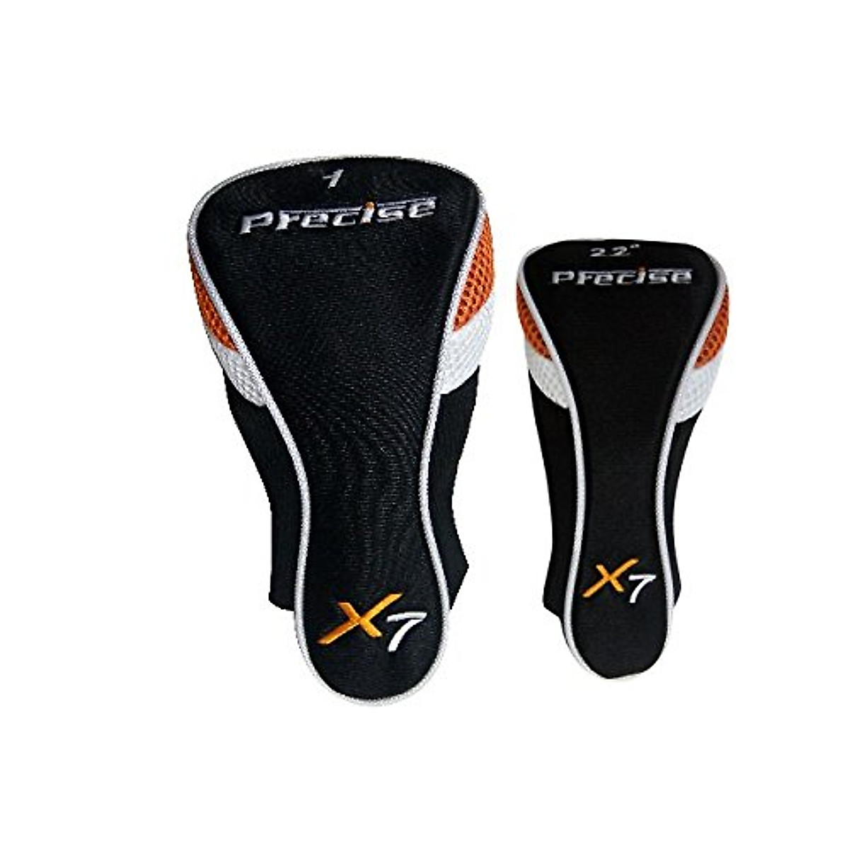 Precise Distinctive Left Handed Junior Golf Club Set for Age 3 to 5 (Height 3' to 3'8""), Set Includes: Driver (15""), Hybrid Wood (22, 7 Iron, Putter, Bonus Stand Bag & 2 Headcovers