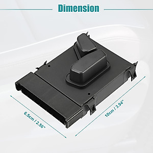 ACROPIX Front Left Side Car Power Seat Switch Control Adjustment Adjust Recline Recliner Switch Fit for Chrysler 200 - Pack of 1 Black