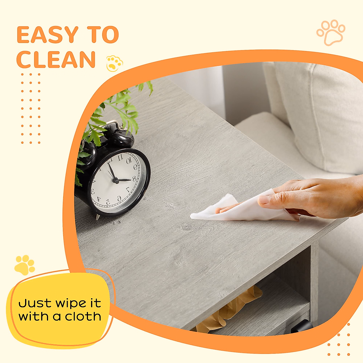 PawHut Dog Crate Furniture for Large Dogs or Double Dog Kennel for Small Dogs with Shelves, Sliding Doors, 47" x 23.5" x 35", Gray