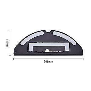 OYSTERBOY Replacement Dustbin Mop Cloth Mount Reservoir Accessory for Roborock S7 Series Robot Vacuum Cleaner Spare Part (Mop Cloth Mount (Black))