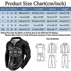 Long Sleeve Shirts for Men Mock Turtleneck for Men Men's t-Shirts Big and Tall Shirts for Men 3xlt Shirts for Men Big and Tall Small Stocking Stuffers top Husband Gifts