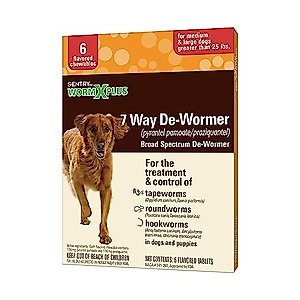 SENTRY Worm X Plus 7 Way DeWormer Large Dogs (6 count) Package may vary