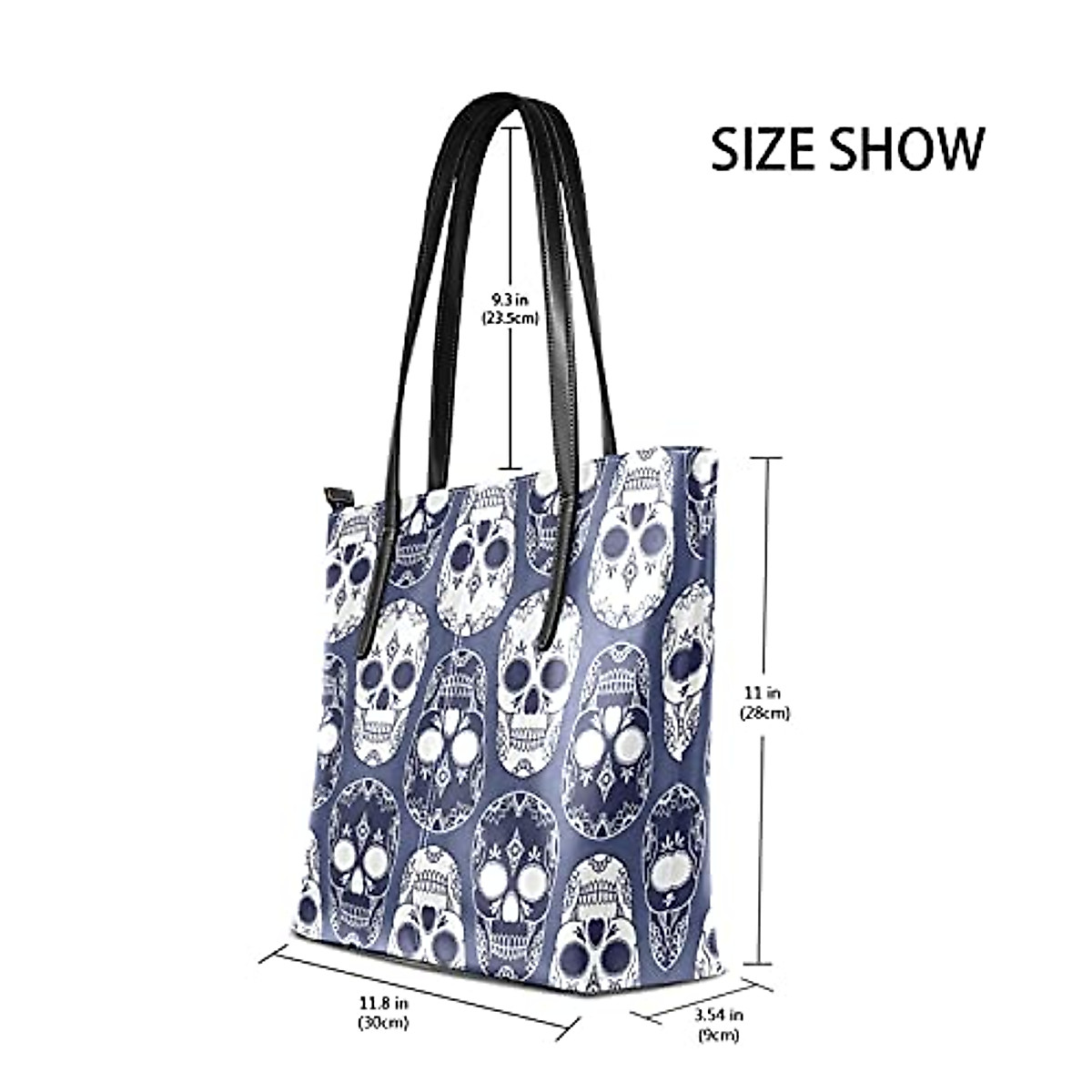 Skulls Light Purple Background Handbags Shoulder Bags Leather Crossbody Handbag for Women Tote Satchel