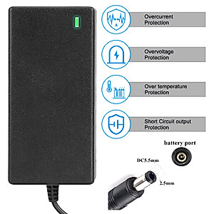 29.4V 2A Adapter, Charger, Charging Charger Supply Adapter Cable for Hoverboard Electric Bike Skateboard (US Plug 100-240V)