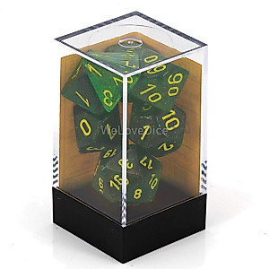 Chessex Borealis: 7Pc Maple Green/Yellow