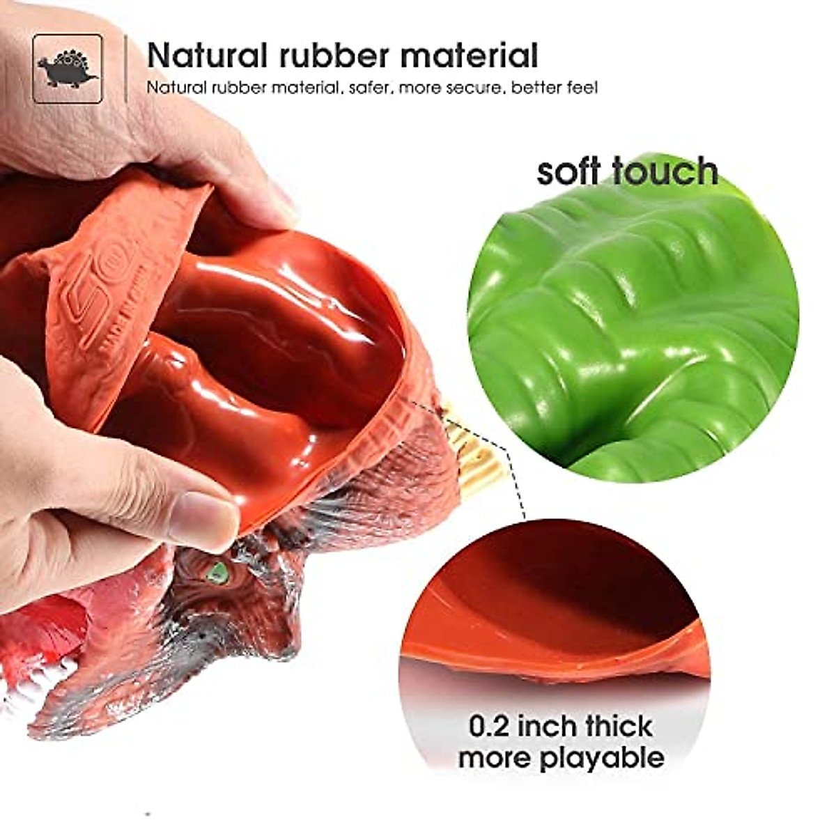 Dinosaur Toys Puppets for Kids, t rex Dinosaur playset Toys Dino Claw for Boys, 6 pcs