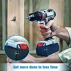 Powerextra Upgraded 2 Pack 18V 4.0Ah Replacement Battery Compatible with Porter Cable 18V Battery PC18B PCC489N for 18-Volt Porter Cable Cordless Tools