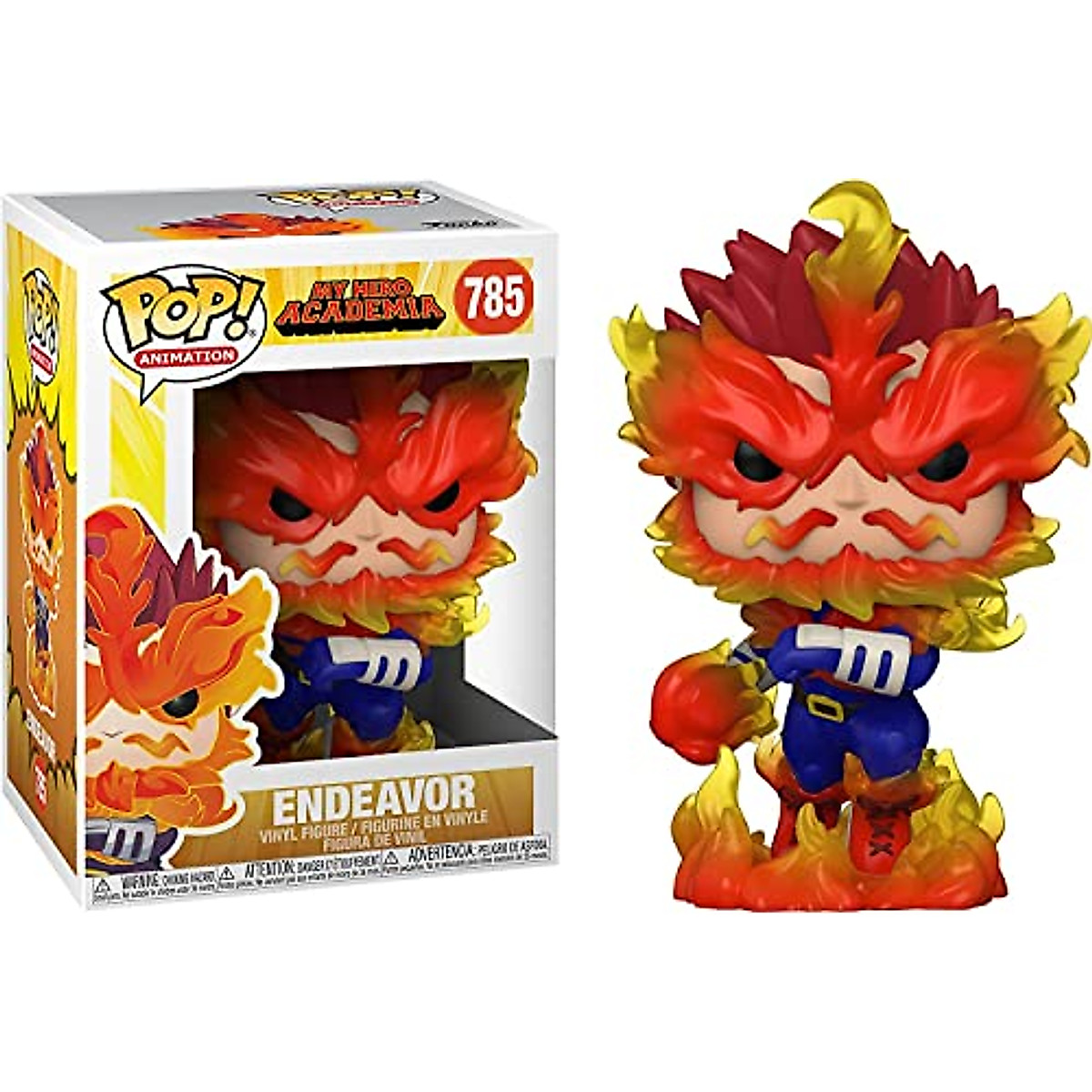POP My Hero Acadamia - Endeavor Funko Vinyl Figure (Bundled with Compatible Box Protector Case), Multicolor, 3.75 inches