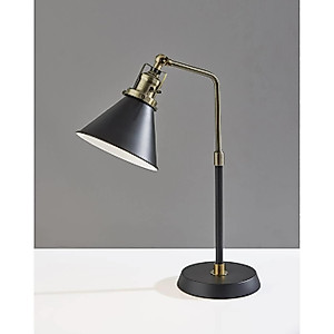 Adesso SL3740-01 Arthur Desk Lamp, Black and Gold