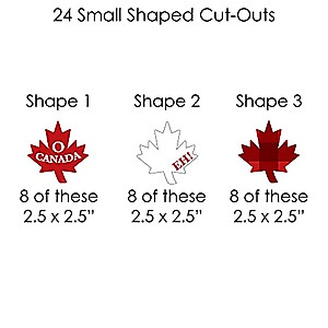 Big Dot of Happiness Canada Day - Canadian Party DIY Decorations - Clothespin Garland Banner - 44 Pieces