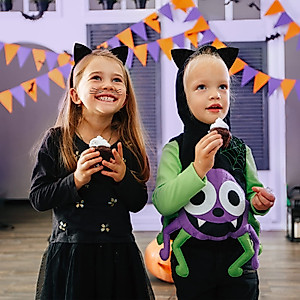 Cat Ears Headband for Women Girls, Halloween Cosplay Cat Costume Hair Accessories for Adult Kids Black