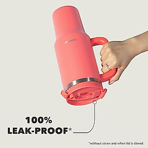 Contigo Streeterville Tumbler 1200ml with Handle | Stainless Steel Vacuum Insulated Water Bottle with Straw and Lid | Cold for 29 Hours | Travel Mug | Thermal Flask | BPA Free