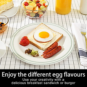 Hyvance Smart Fried Egg Cooker, Low Heat Cooking, Make fried egg like Sunny side up, Over easy etc. It automatically stops with sound alert when done, Non stick coating, Patent applied