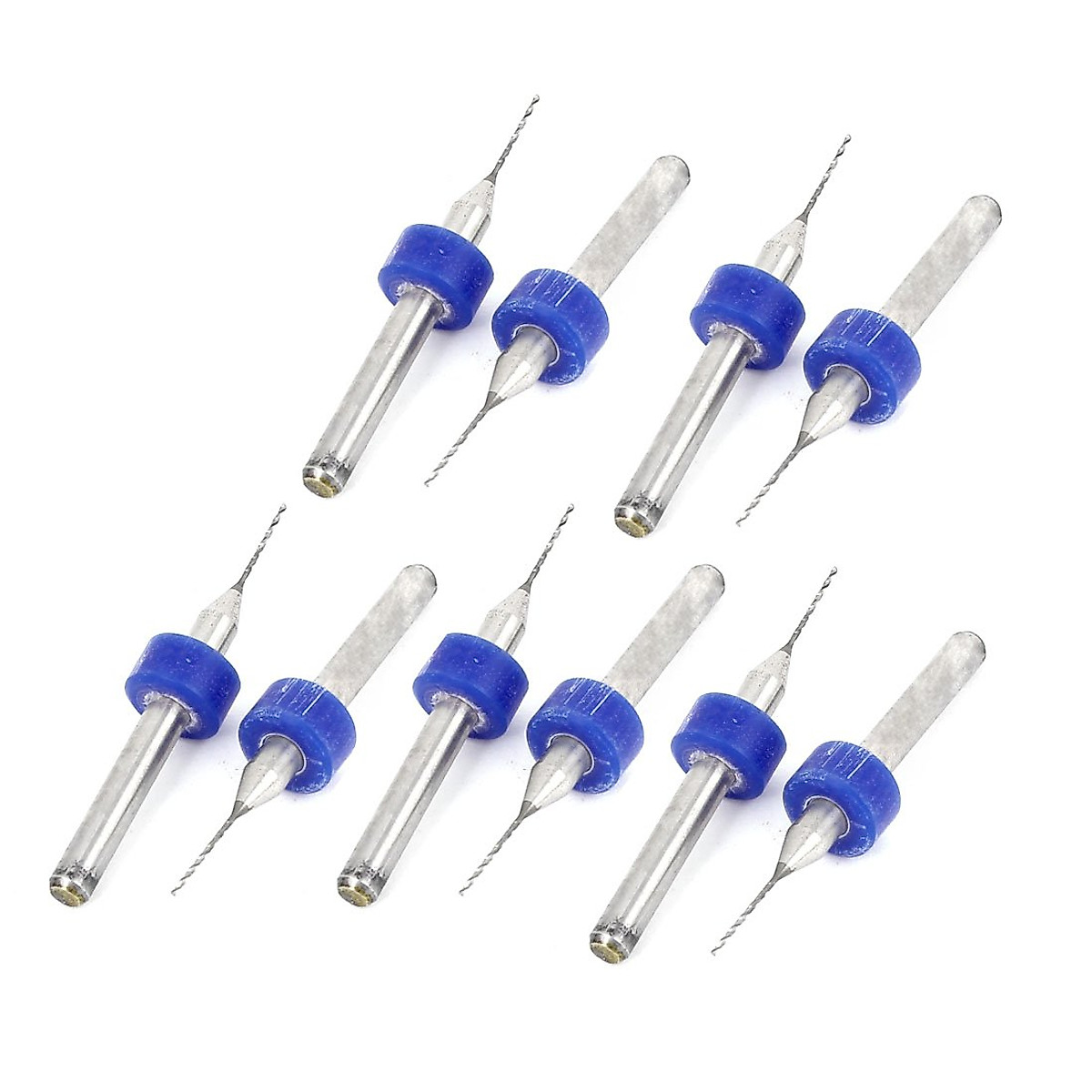 uxcell 10pcs 0.5mm Tip Spiral Flute Tungsten Carbide Micro PCB Drill Bits