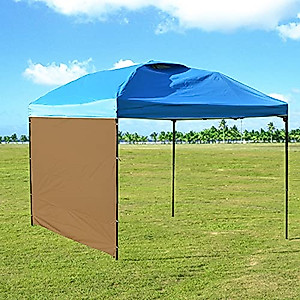 Rinling Instant Canopy Sunwall 10x10 FT, 1 Pack Sidewall Only Khaki