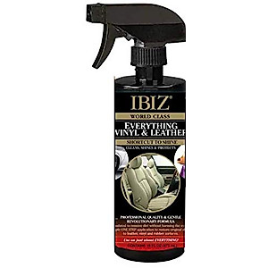 IBIZ® Leather Car Cleaner for Car Leather Car Seats, Couches & More (Leather & Vinyl). Easy-to-Use, Premium, Professional Grade.